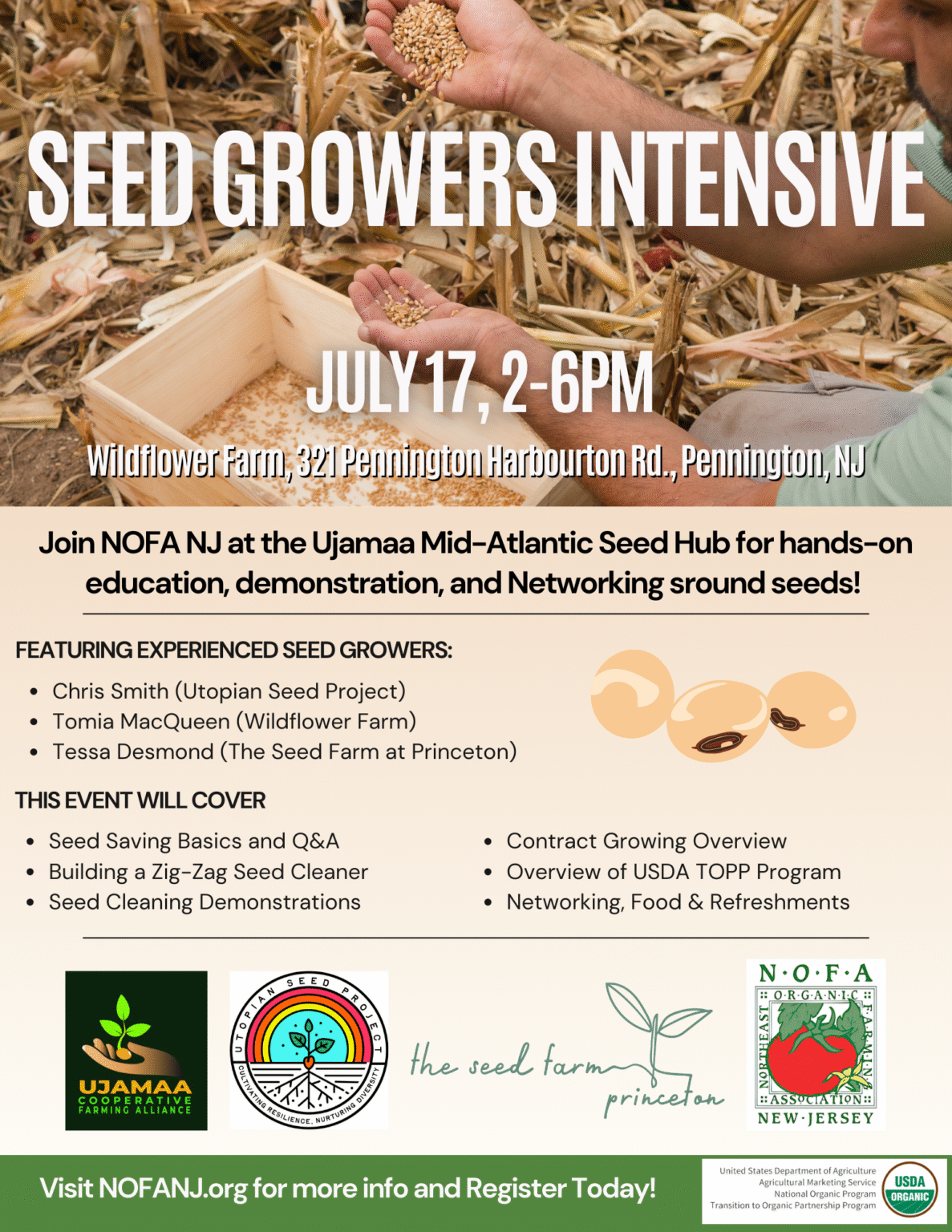 Seed Growers Intensive at Wildflower Farm – NOFA NJ
